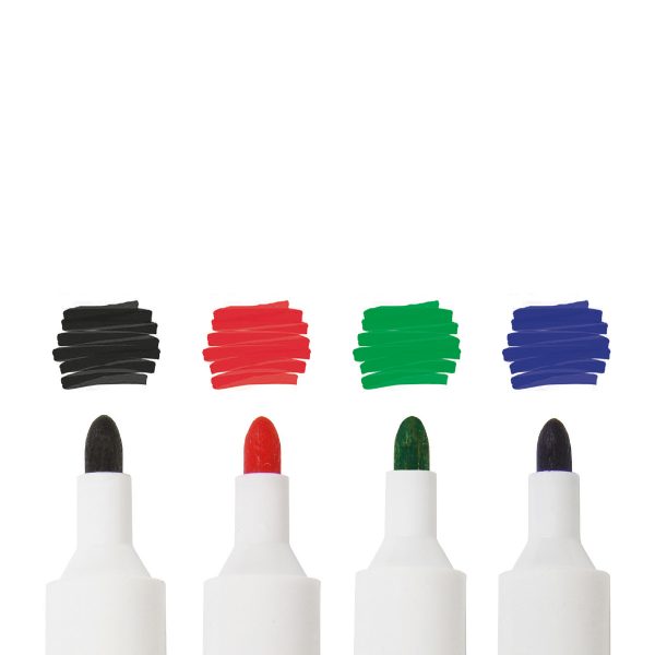 Assorted Colour Flipchart Markers, Wallet of 4 - Eastpoint