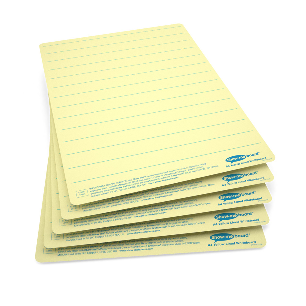 5LY pack of 5 of yellow lined tinted boards – Eastpoint Global Ltd
