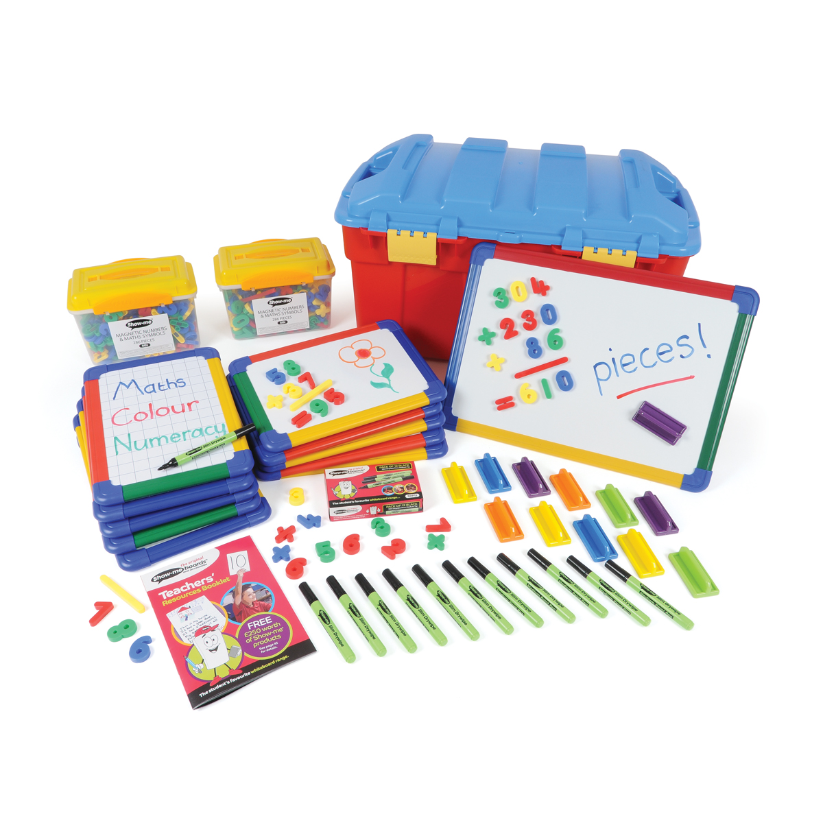 610 Piece Number Magnetic Whiteboard Group Pack with Accessories ...