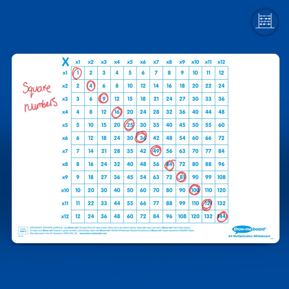 A4 Multiplication Square Boards – Eastpoint Global Ltd