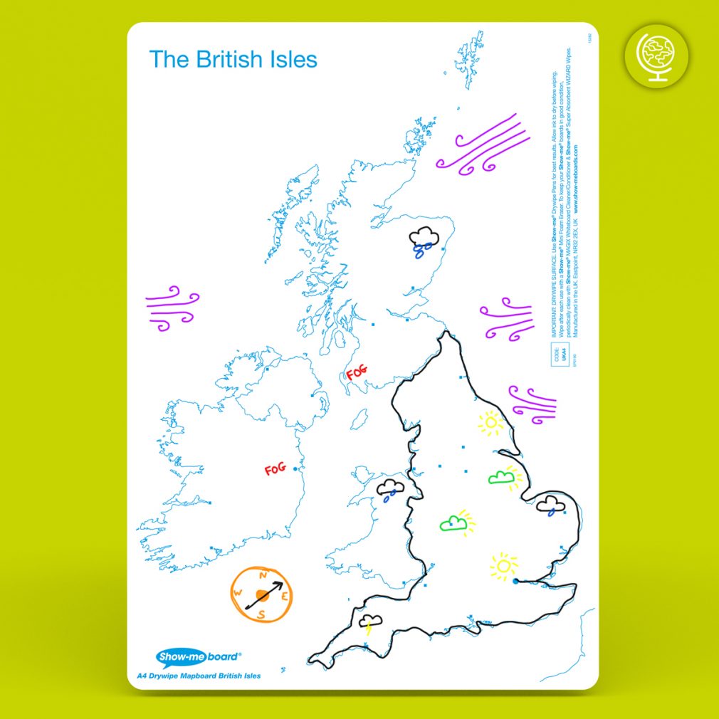 A4 UK Map Drywipe Boards – Eastpoint Global Ltd